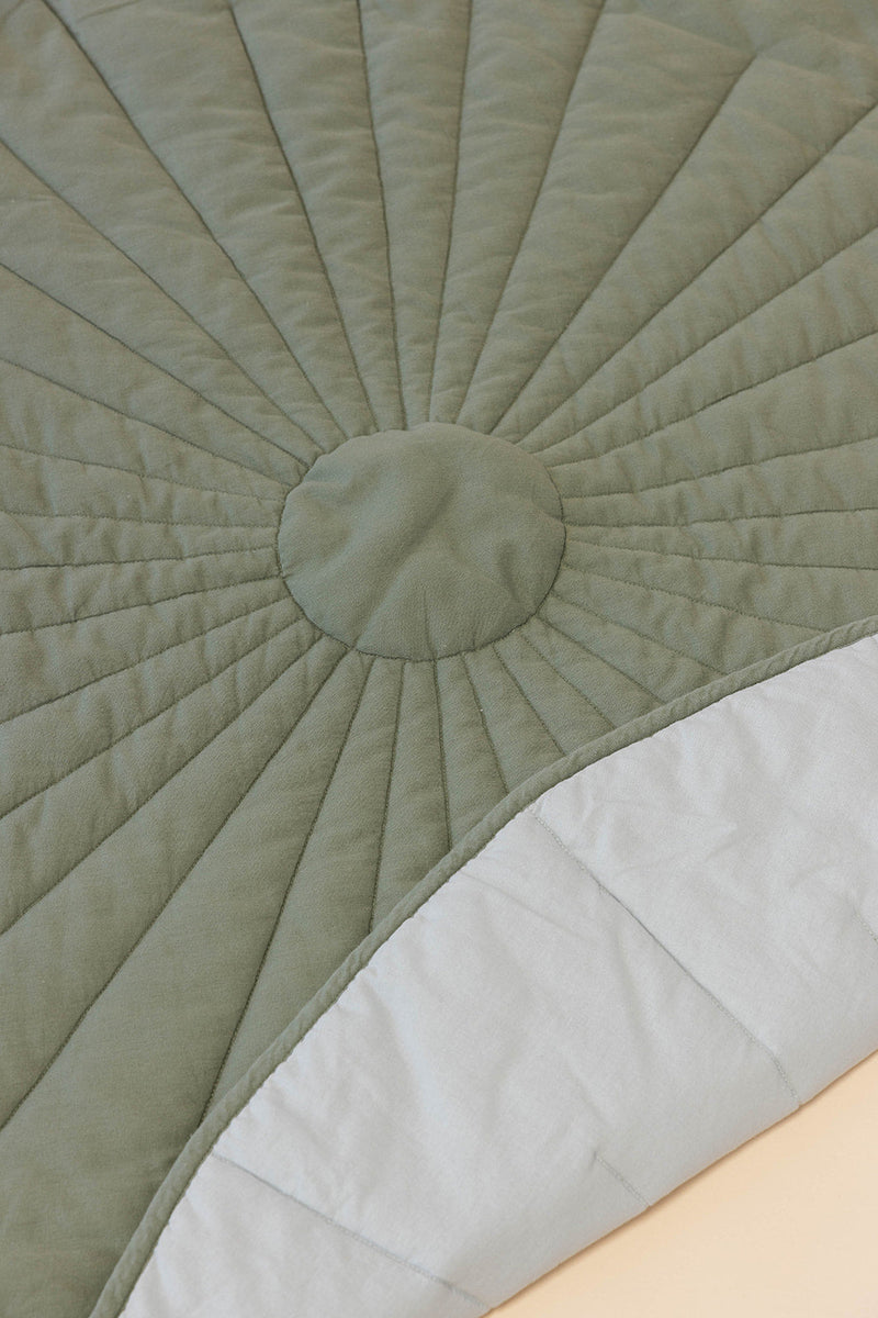 Acadian/Dove - Linen Quilted Play mat – PILLOBEBE
