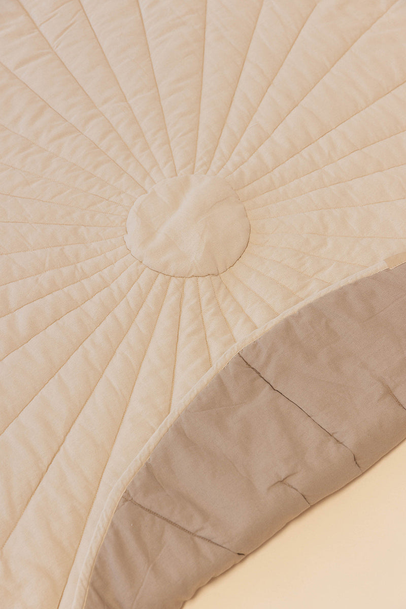 Sparrow/Desert Lark - Linen Quilted Play mat – PILLOBEBE